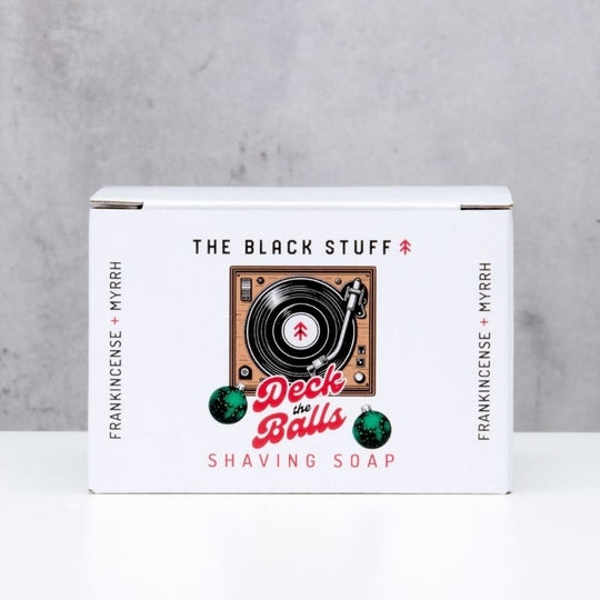 Limited Edition Shaving Soap - Deck The Balls – The Black Stuff